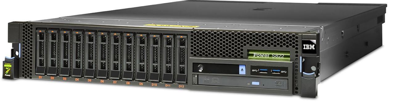Used Refurbished IBM 8284-22A S822 POWER8 (P8) Server
